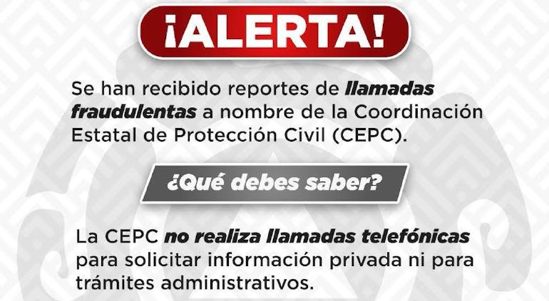 Es Fraude: alerta de llamadas de supuestos agentes de Protección Civil