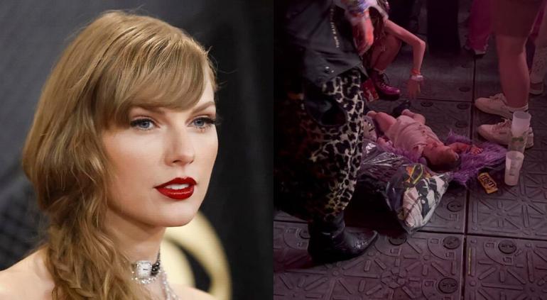 Fans dejaron a bebé en el suelo durante concierto de Taylor Swift