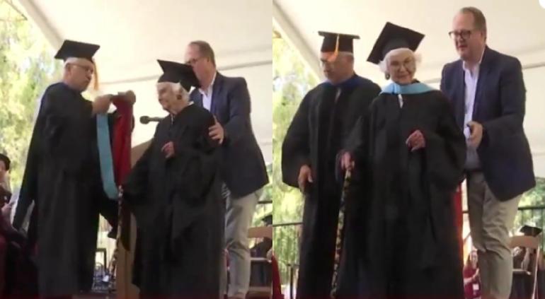 ¡Cumplió su sueño! Logró graduarse de la universidad a sus 105 años