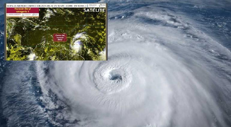 Alerta en Quintana Roo: Beryl se intensifica, ya es huracán 4