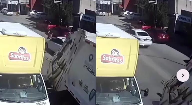 Momento en que atropellaron a mujer en la Samaniego 🎦