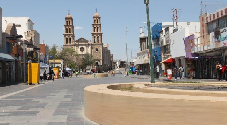 Va al 75% la rehabilitación del área peatonal de la 16 de Septiembre