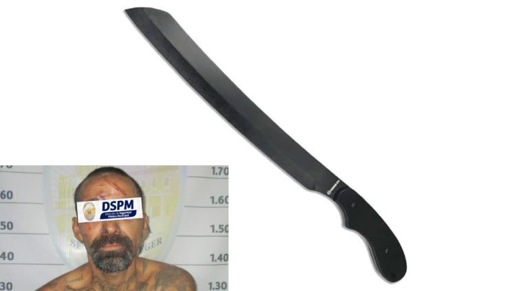 Amenazaba con machete a sus vecinos en la Villa Juárez; lo detienen 🎦