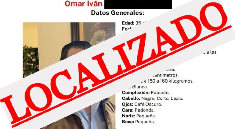 Localizaron sano y salvo a Omar Iván D. C.