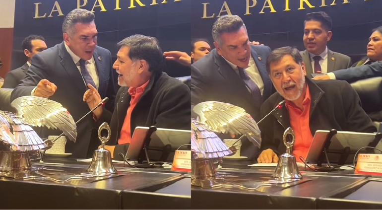 ¡A mí no me grites! Chocan en el Senado Alito y Noroña