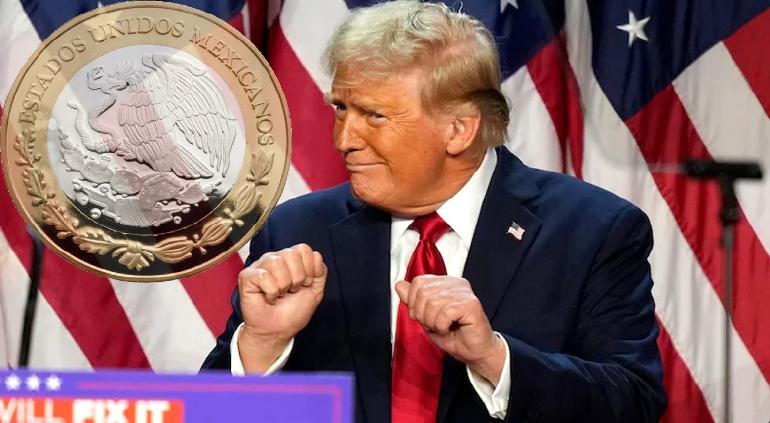Respira el peso tras victoria de Trump; dólar desploma