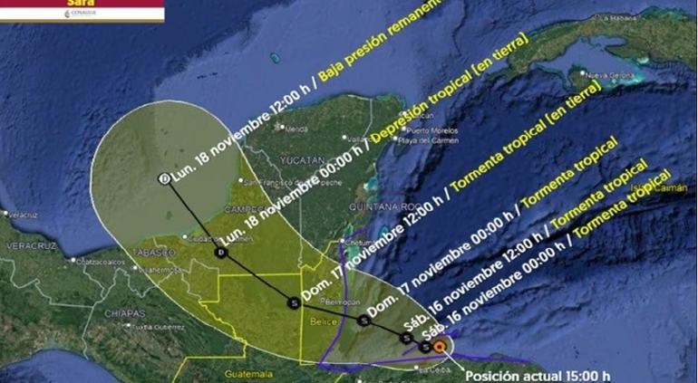 Al menos un muerto y 47 mil afectados por tormenta Sara en Honduras