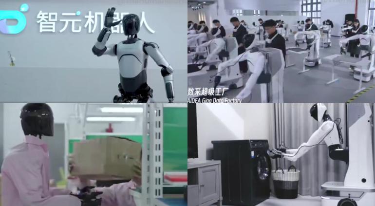 Arranca china Agibot producción en masa de robots humanoides