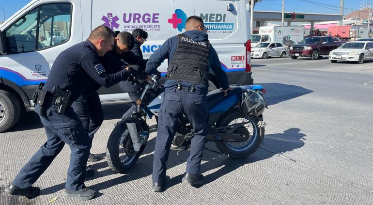 Corta circulación a motociclista en la Juan Pablo y Pacheco