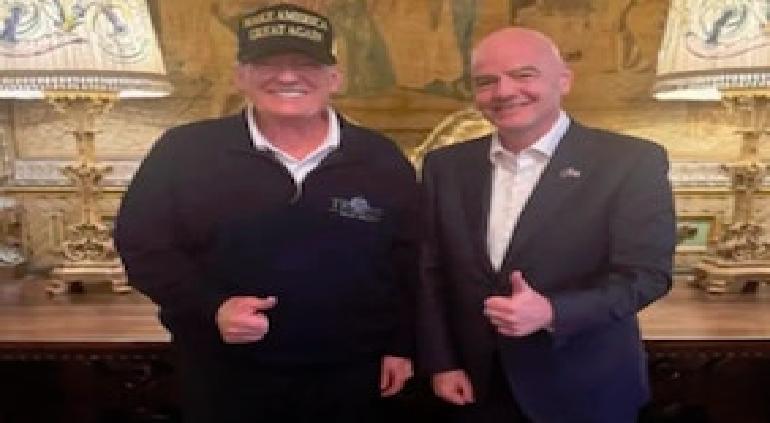 Infantino se reúne con Trump para hablar del Mundial 2026