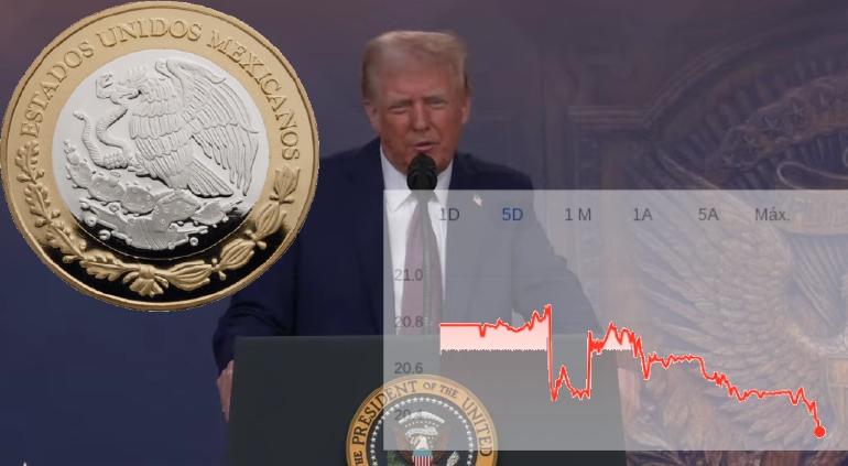 Cae dólar después de que Trump dijo llevarse bien ¡con México!