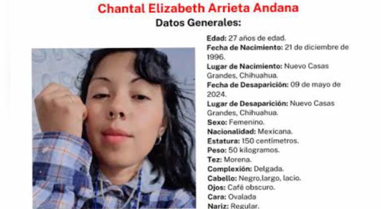 En fosa clandestina de Casas Grandes hallaron a Chantal Arrieta