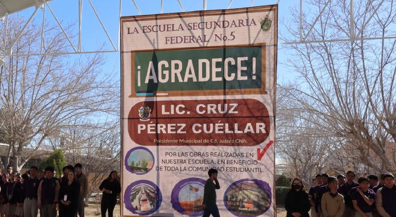 La Escuela Secundaria Federal 5 fue beneficiada con un domo, además de ...