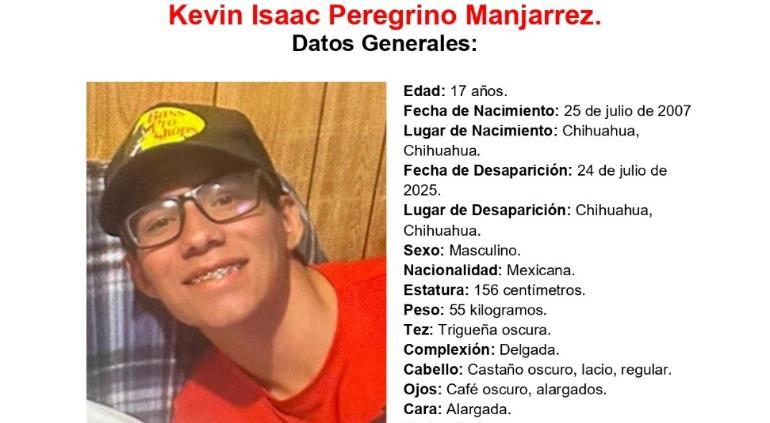 Desapareció Kevin Isaac en el fraccionamiento Panorámico