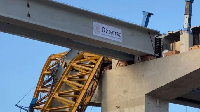 Colapsó grúa en construcción de viaducto elevado en Tijuana 🎥