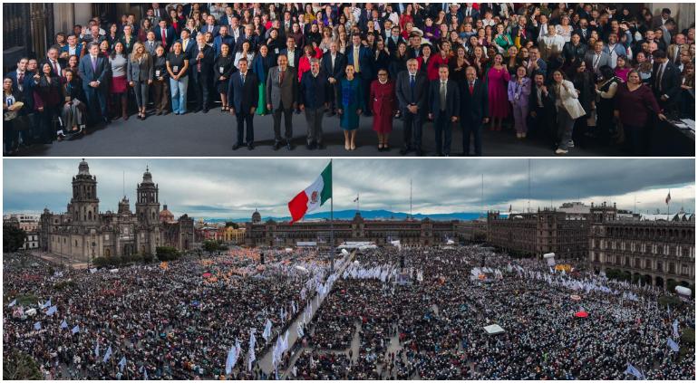 Pide Sheinbaum a legisladores llenar el Zócalo el 6 de diciembre