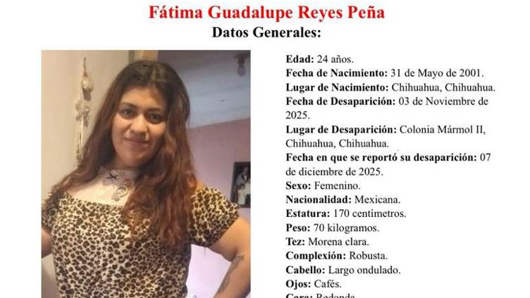 Buscan a Fátima Reyes, desapareció en la Mármol II
