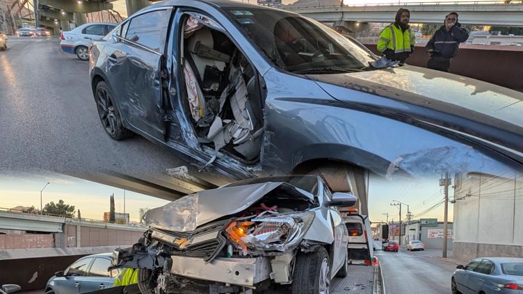 Encontronazo Mazda omite alto de la Pacheco; rescatan copiloto